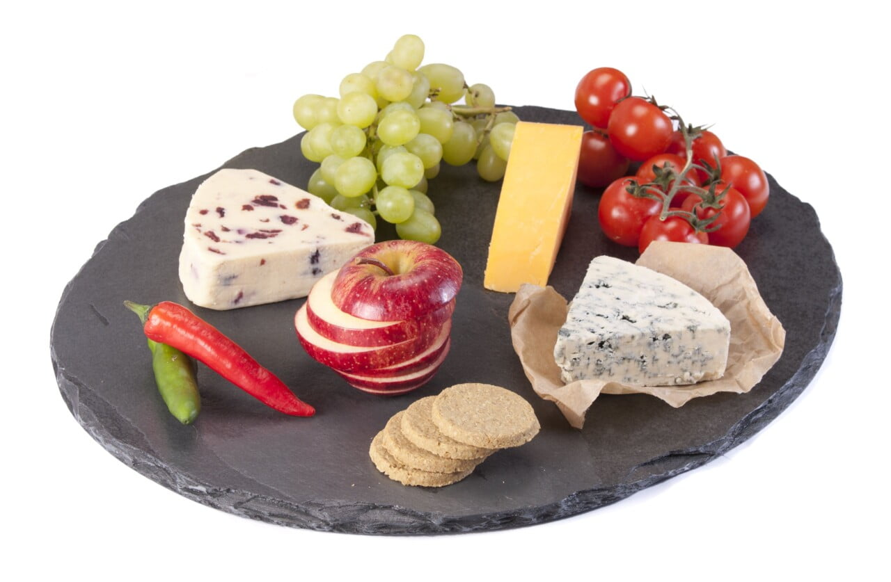 Large Round Slate Cheeseboard - 38cm - Platters Slate