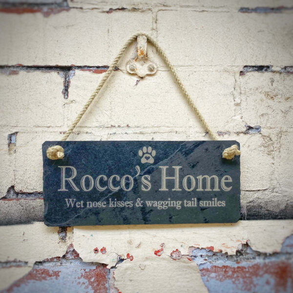 Bespoke slate signage and personalised slate gifts from Platters Slate